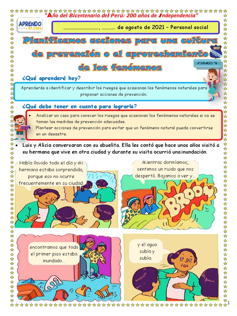 Tarea de PS 18 Agosto | PDF | Emergencia | Desastres naturales