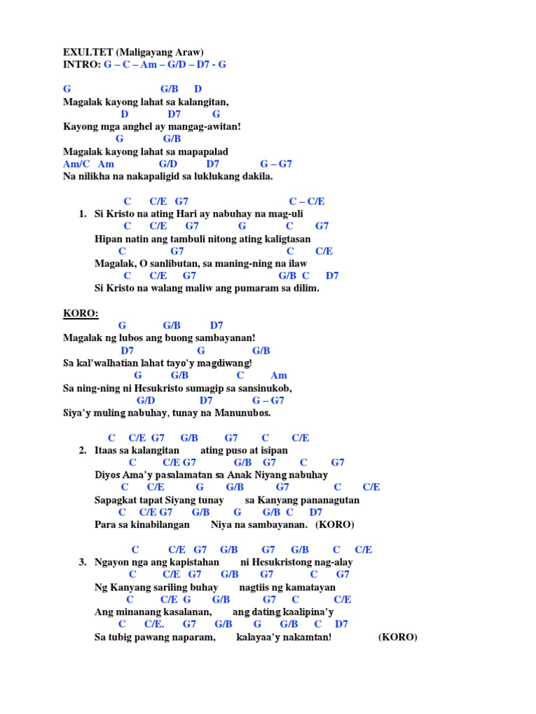 Exultet Maligayang Araw | PDF