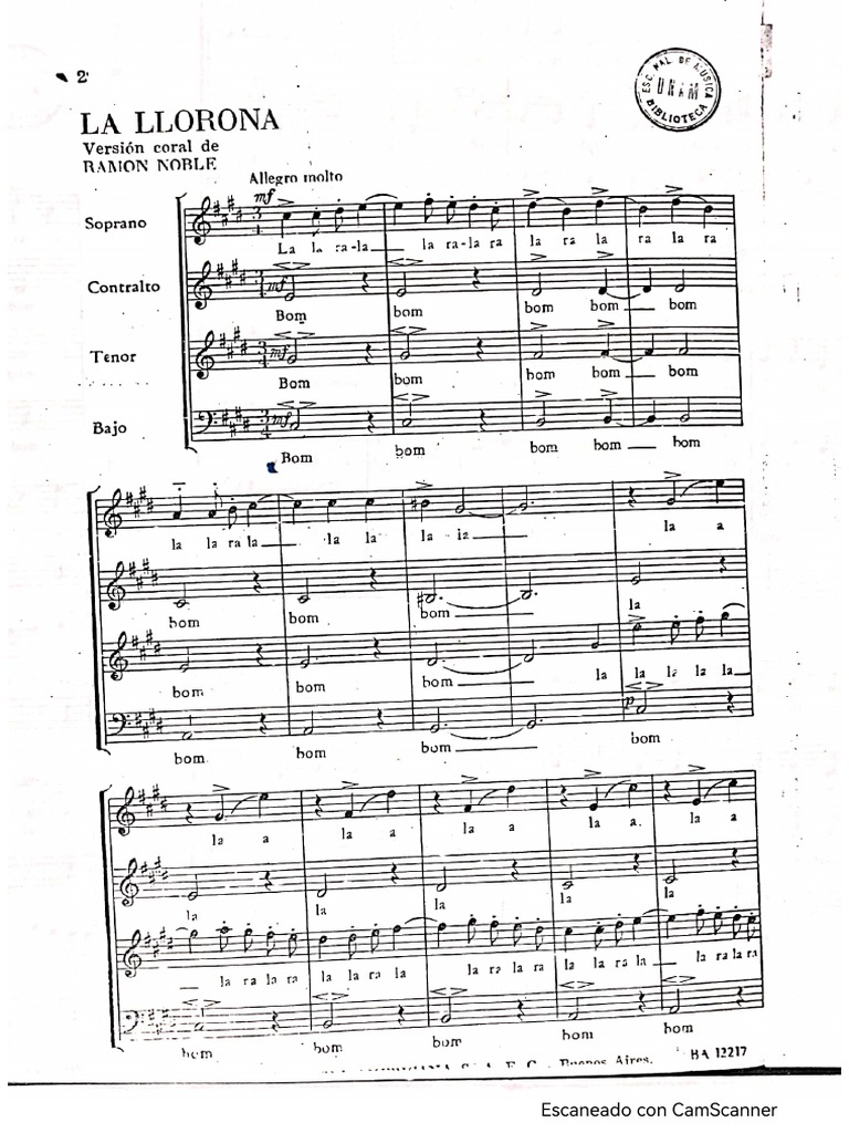 La Llorona Noten Pdf – La Llorona Sheet Music From Coco SheetMusic – VJCSMP