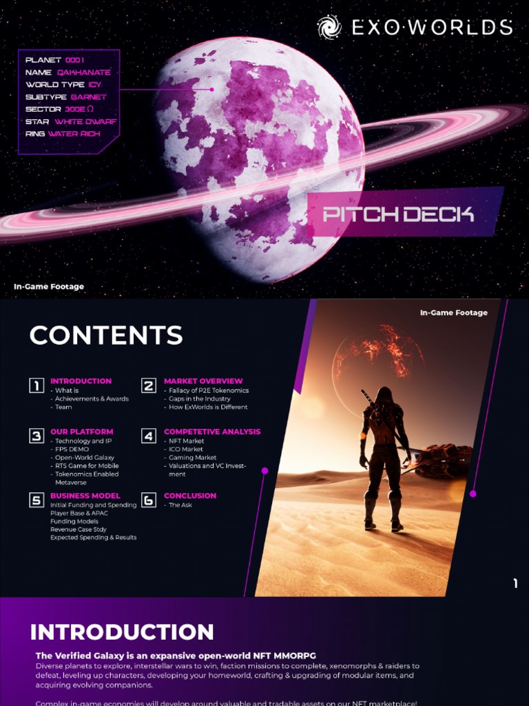 Exo Worlds Pitch Deck | PDF