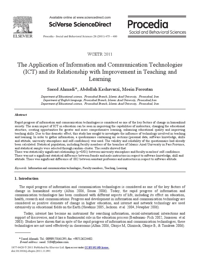 Sample Imrad | PDF | Educational Technology | Cronbach's Alpha