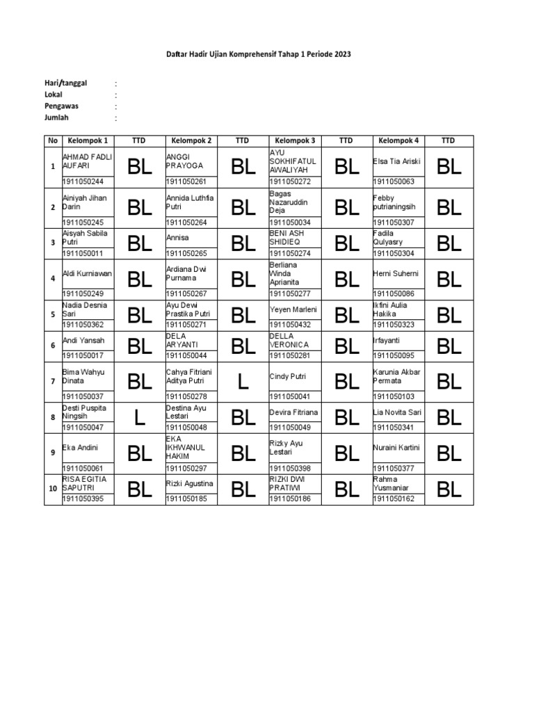 Ujian Komprehensif | PDF