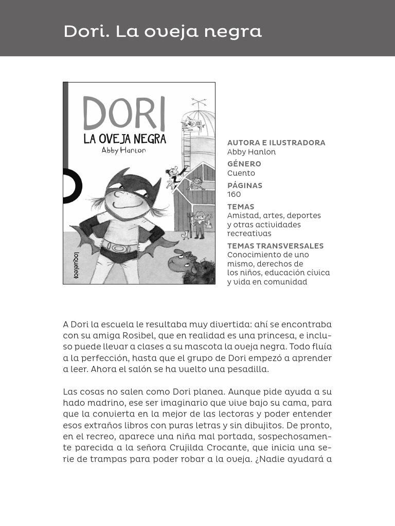 Dori. La Oveja Negra | PDF | Superhéroes