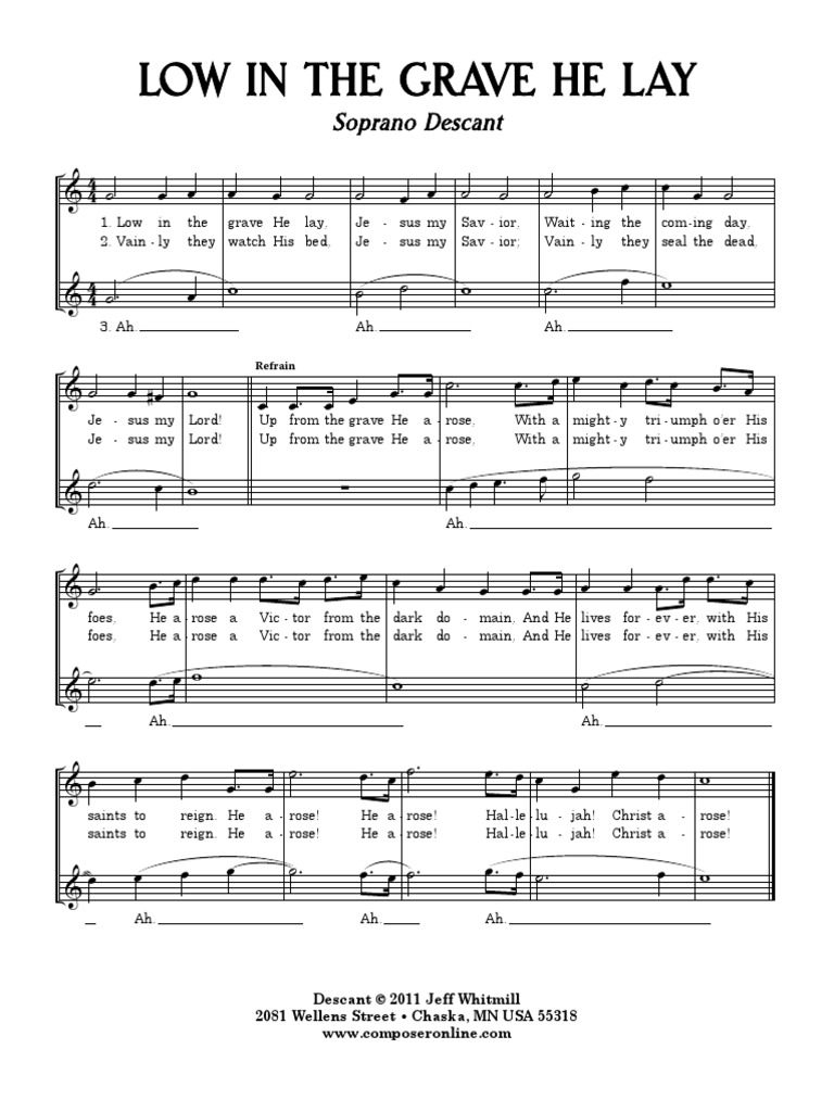 Low in The Grave He Lay | PDF