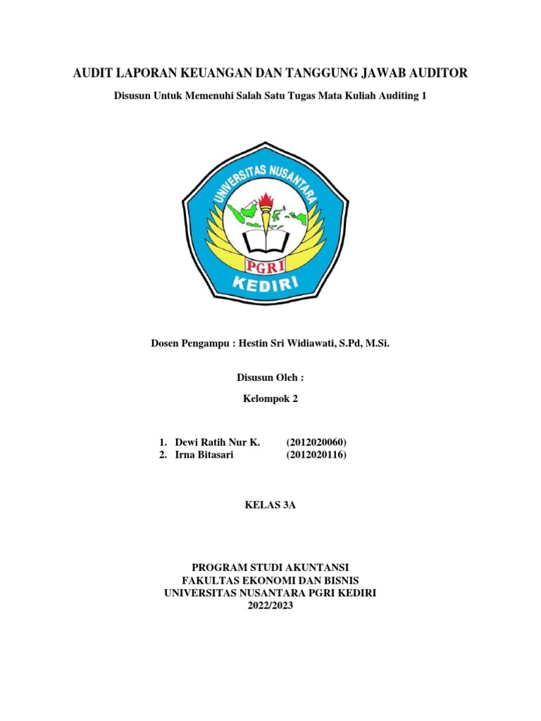 Kel. 2 Audit Lap. Keuangan & Tanggung Jawab Auditor | PDF