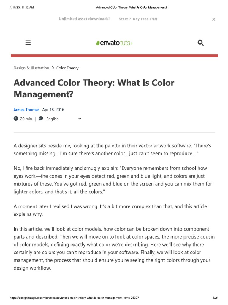Advanced Color Theory | PDF