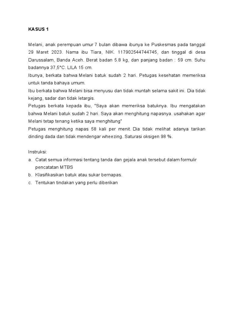 KASUS 1,2,3 Rombel B | PDF