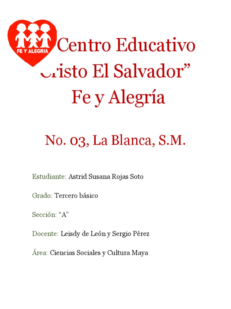 Caratulas de Fe y Alegria | PDF
