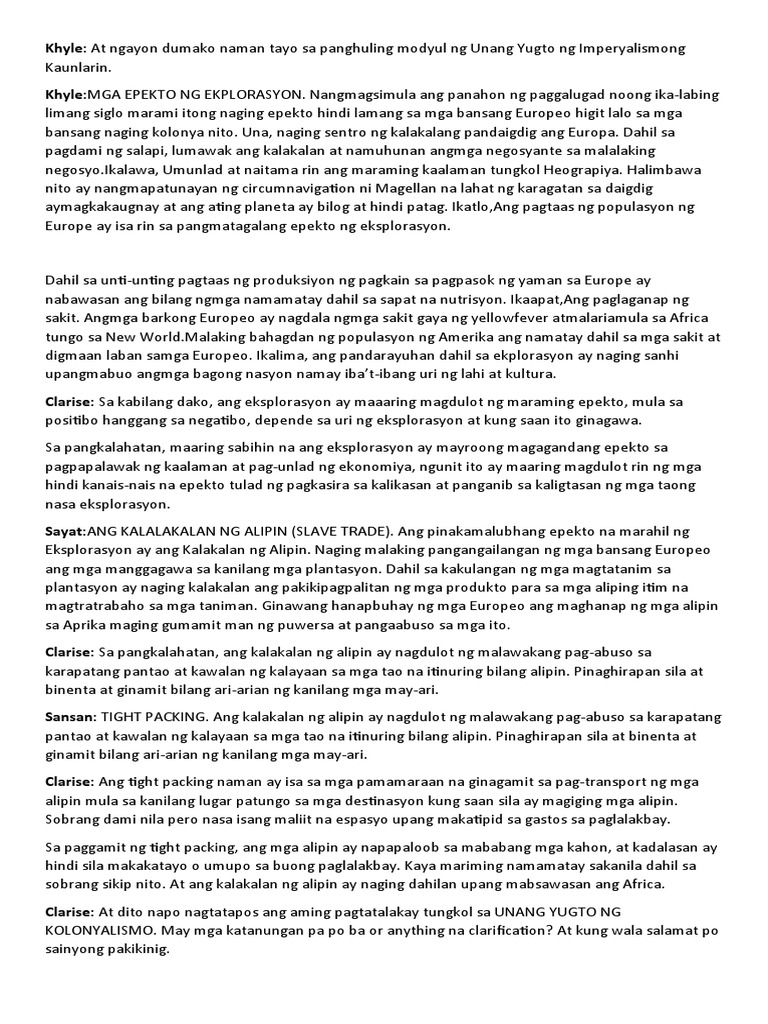 Script Module 6 Ap | PDF