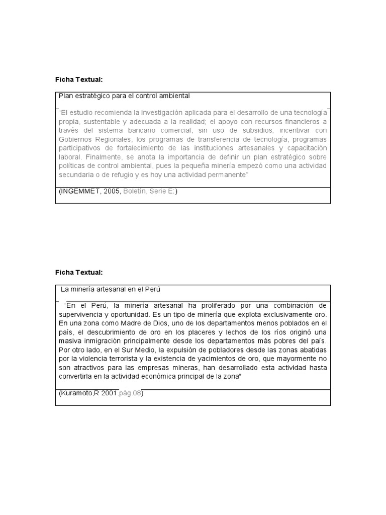 Fichas Textuales | PDF