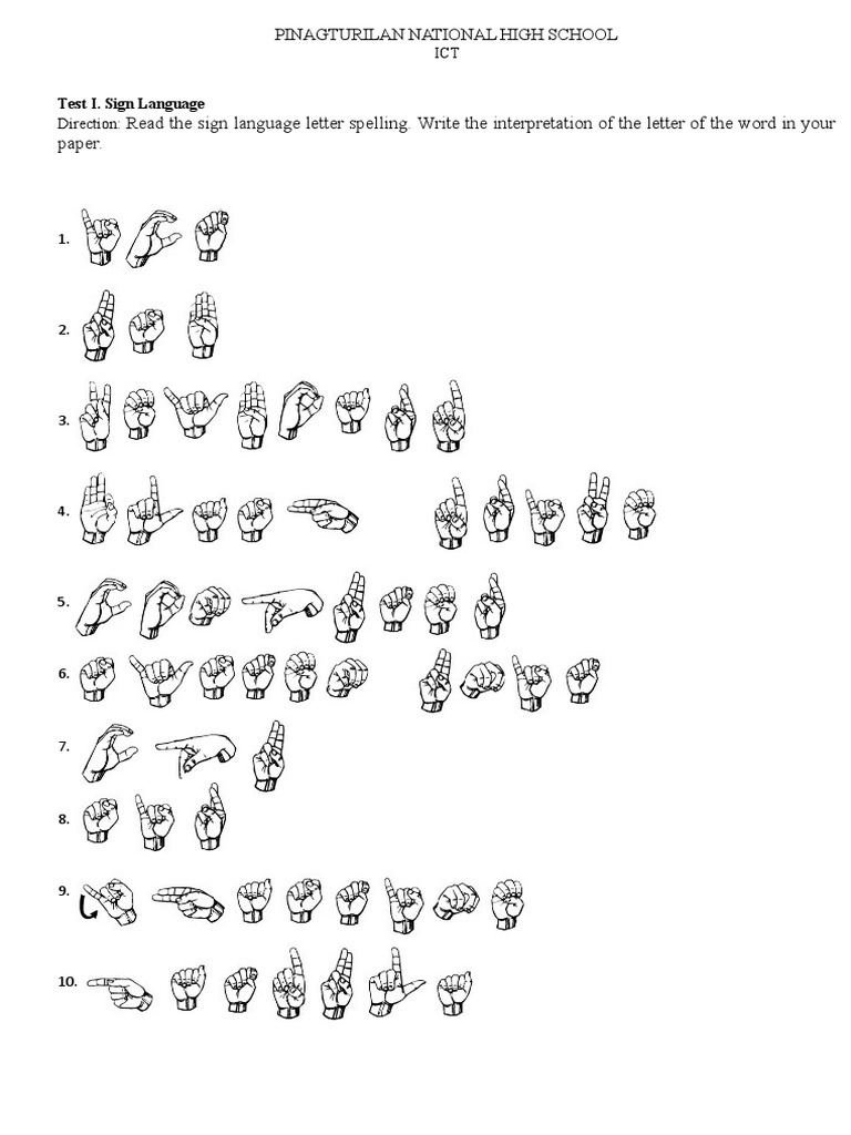 Ict Quiz - Hand Signals | PDF