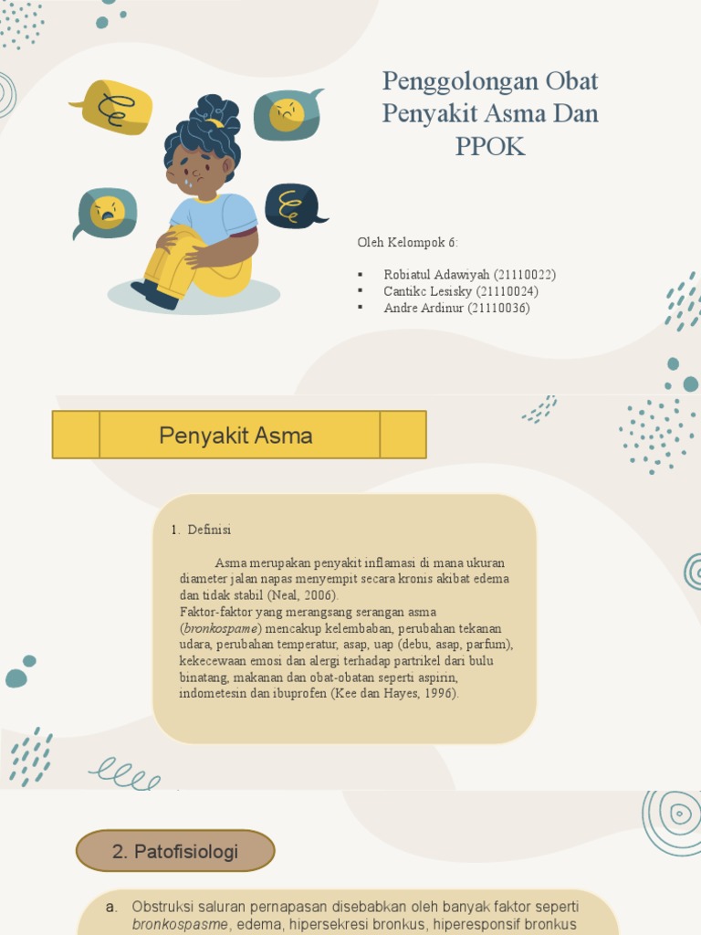 Penggolongan Obat Penyakit Asma Dan Ppok | PDF