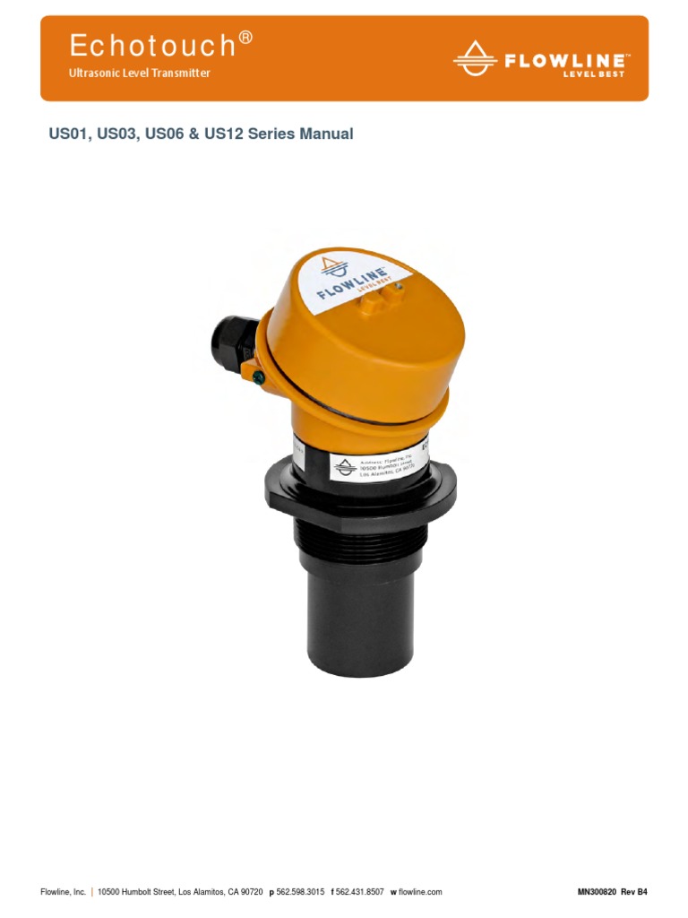 Echotouch: US01, US03, US06 & US12 Series Manual | PDF | Usb | Stairs