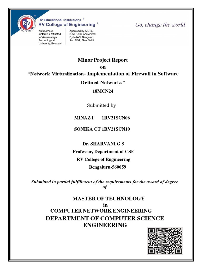 Final Full Minor Report | Download Free PDF | Computer Network | Firewall (Computing)