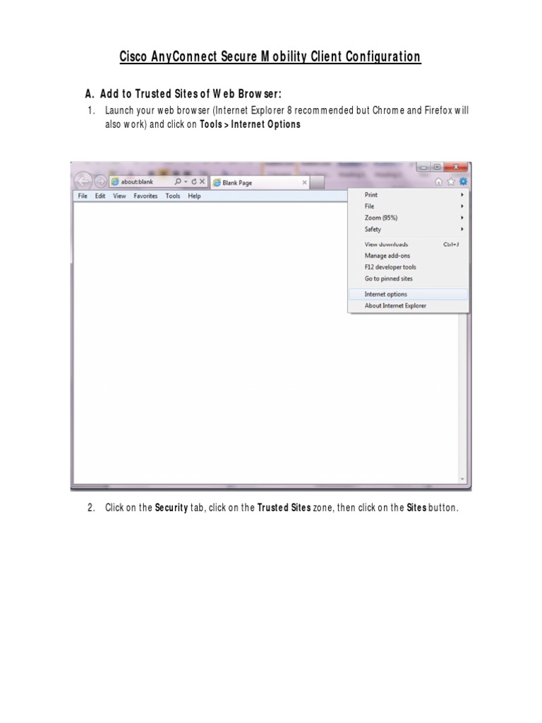 Anyconnect VPN Manual | PDF | Internet Explorer | Computer Science