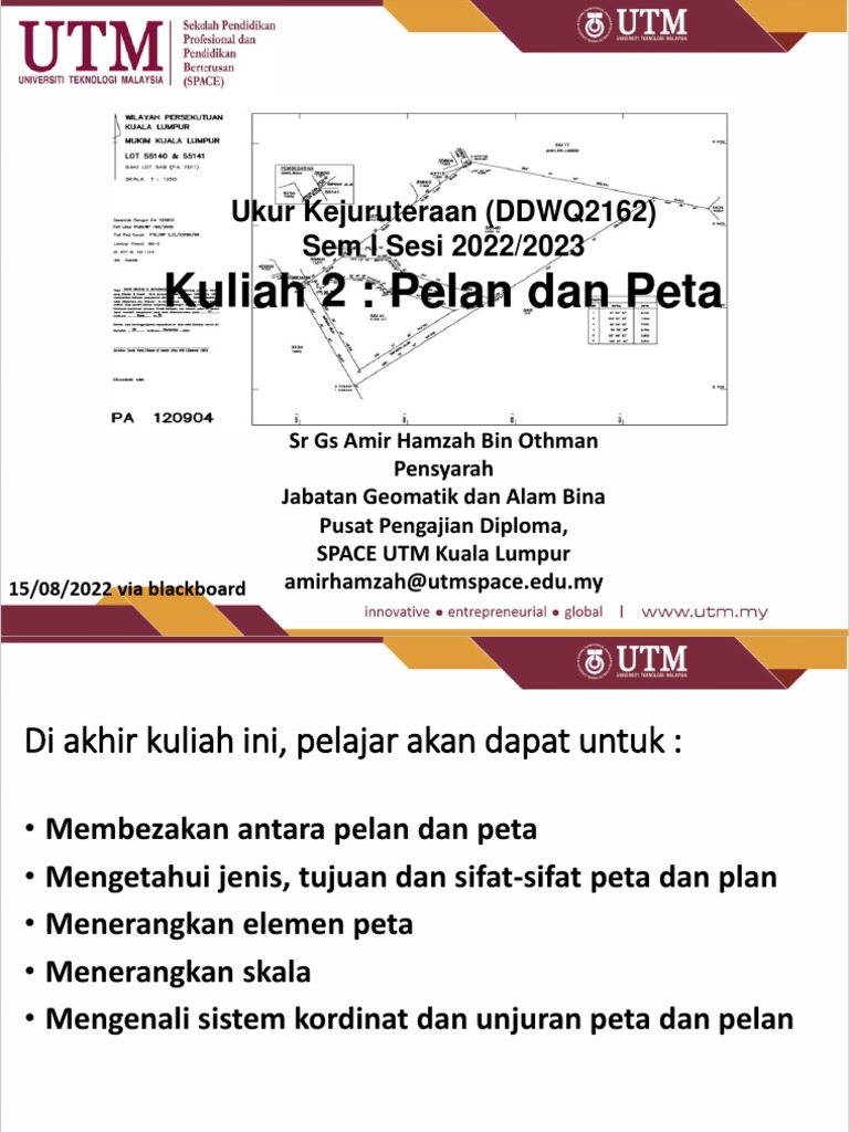 Kuliah 2 Peta Dan Pelan | PDF