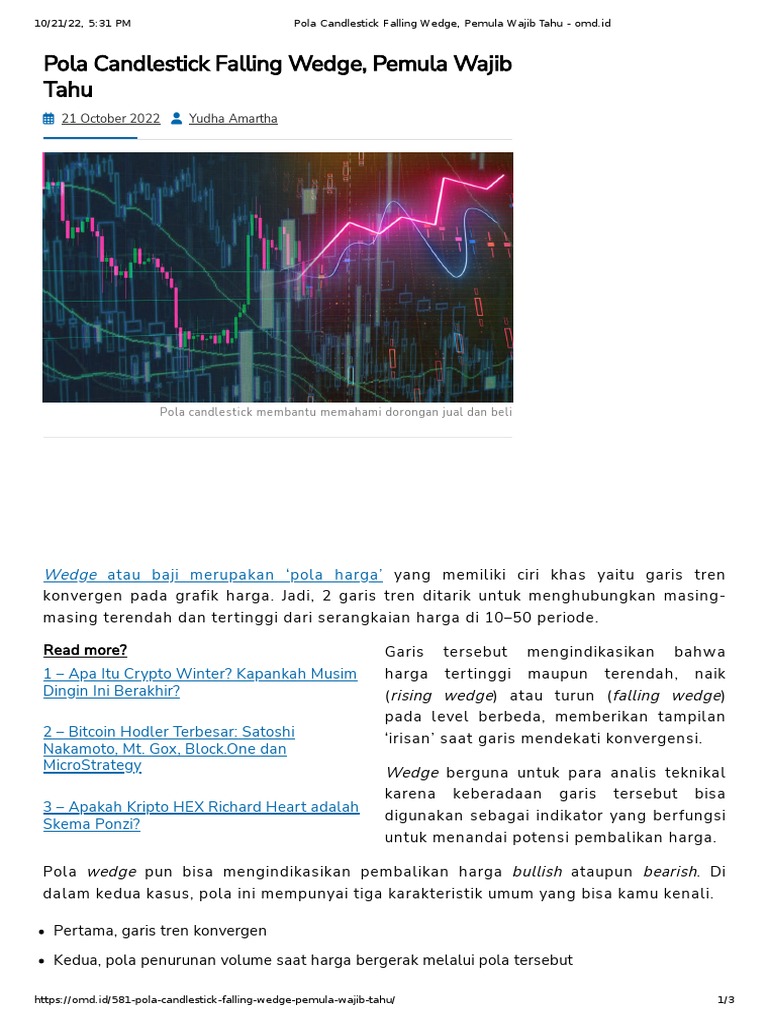 581 Pola Candlestick Falling Wedge Pemula Wajib Tahu | PDF 581 Pola Candlestick Falling Wedge Pemula Wajib Tahu | PDF