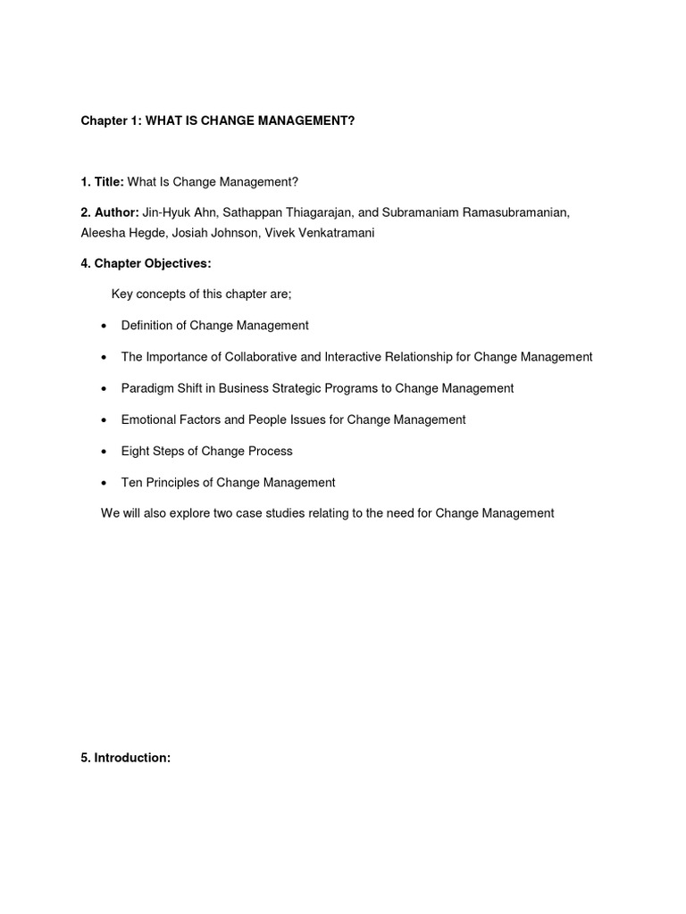 Change Management Book | PDF | Six Sigma | Change Management