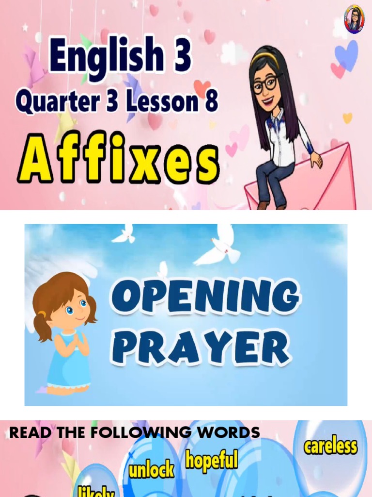 English Quarter 3 Week 7 - Affixes | PDF