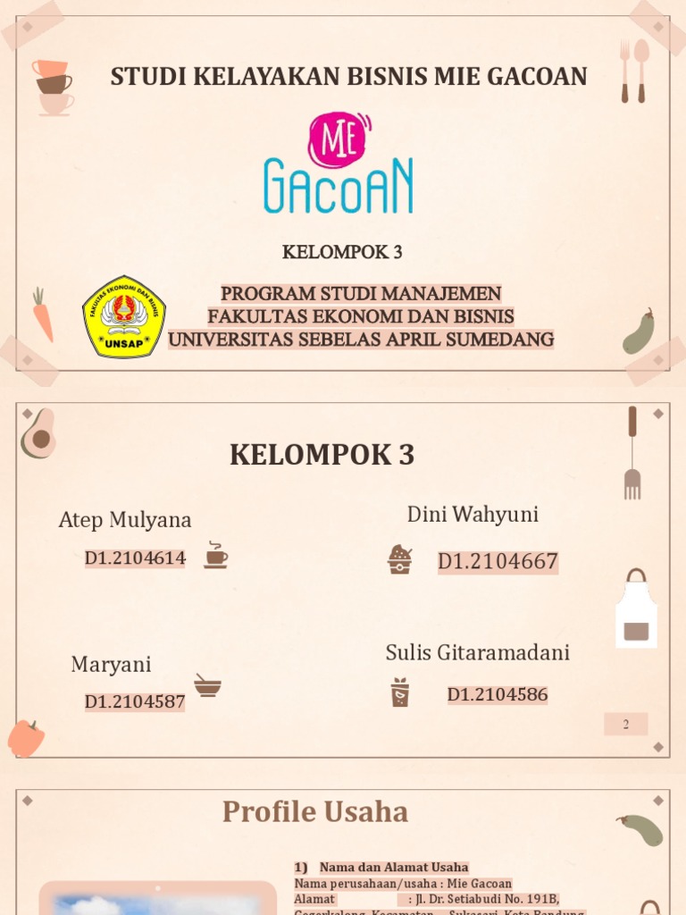 Studi Kelayakan Bisnis Mie Gacoan | PDF