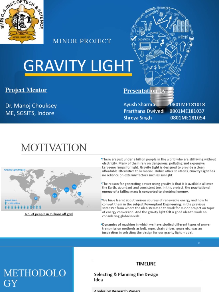 Gravity Light: A Sustainable Energy Solution | PDF | Speed | Light ...