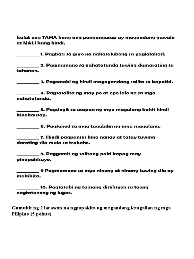 Activities Q3 GR3 Week 1 | PDF