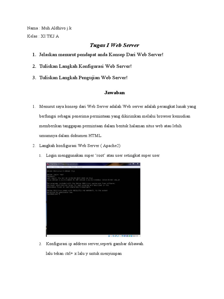 Jawaban Tugas I Web Server | PDF | Griya & Taman