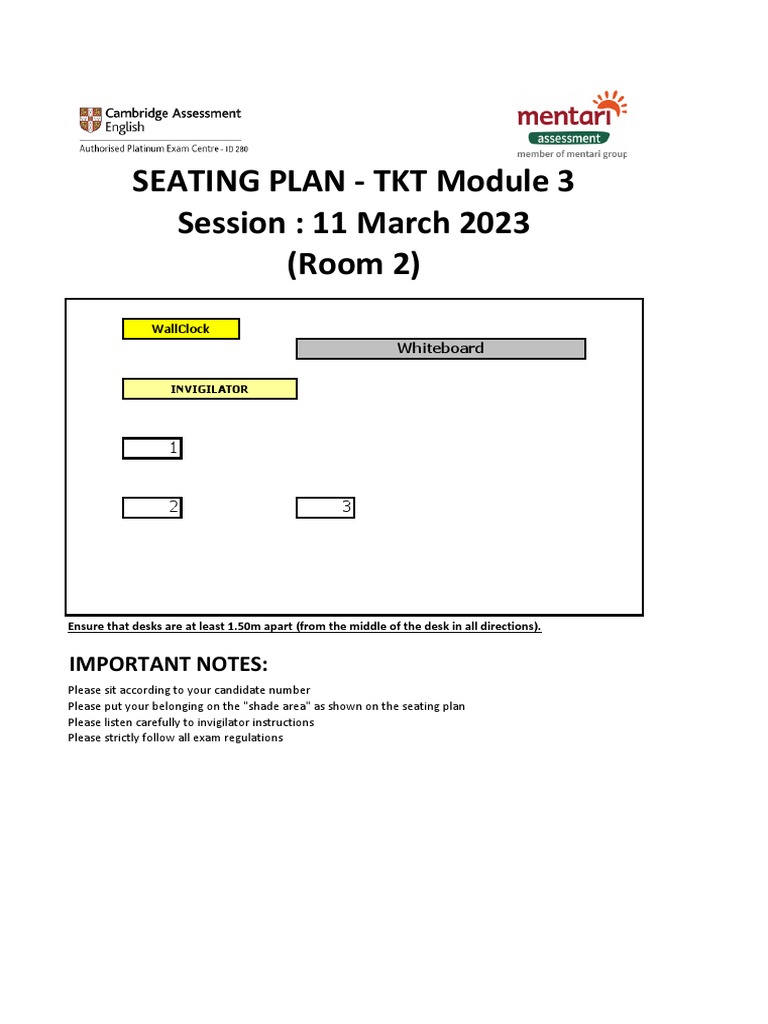 Seating Plan | PDF