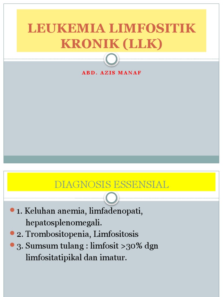 3.2 Leukemia Linfositik Kronik (LLK) | PDF