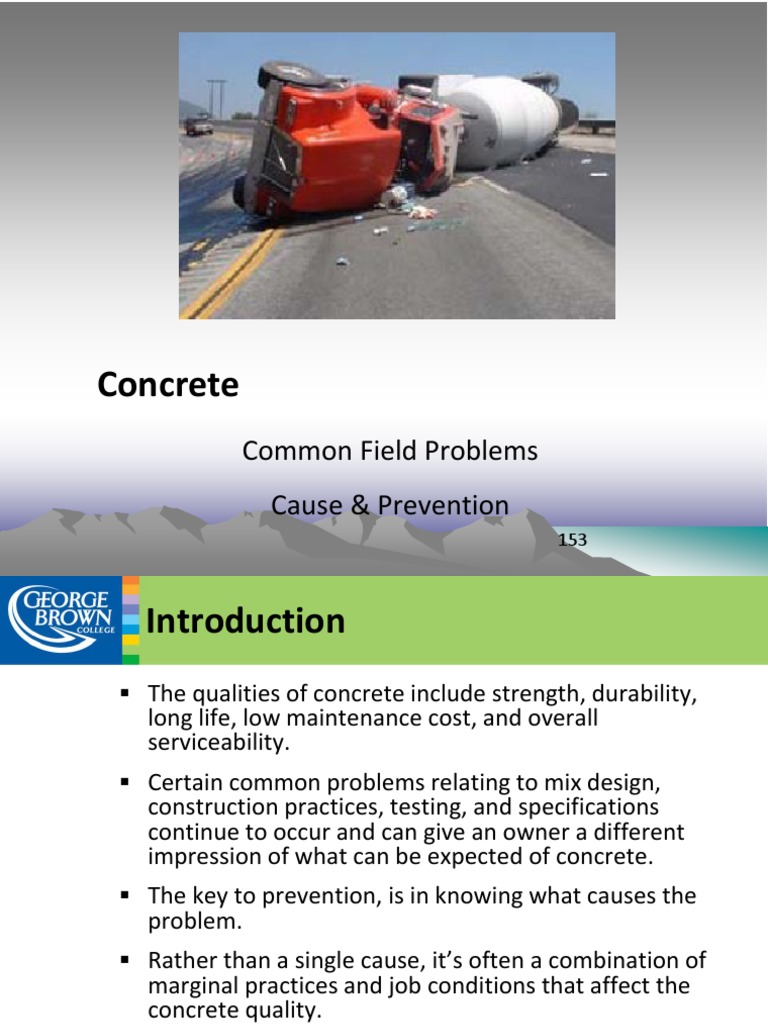 Handouts-Concrete Common Field Problems | PDF | Concrete | Cement