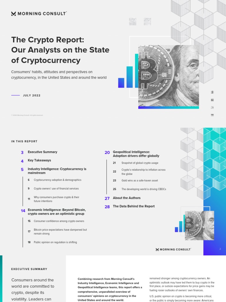 Cryptocurrency Report | PDF | Cryptocurrency | Consumer Confidence Index