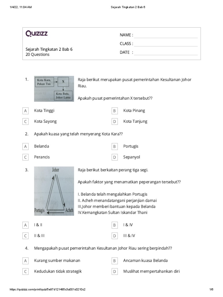 Sejarah Tingkatan 2 Bab 6 Pdf