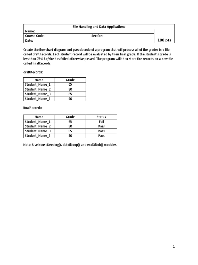 File Handling and Data Applications - Questionnaire | PDF | Teaching Methods & Materials ...