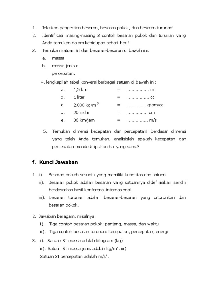 Soal JWB B.ajar | PDF