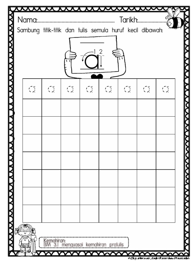 LEMBARAN KERJA-MENULIS - Abc | PDF