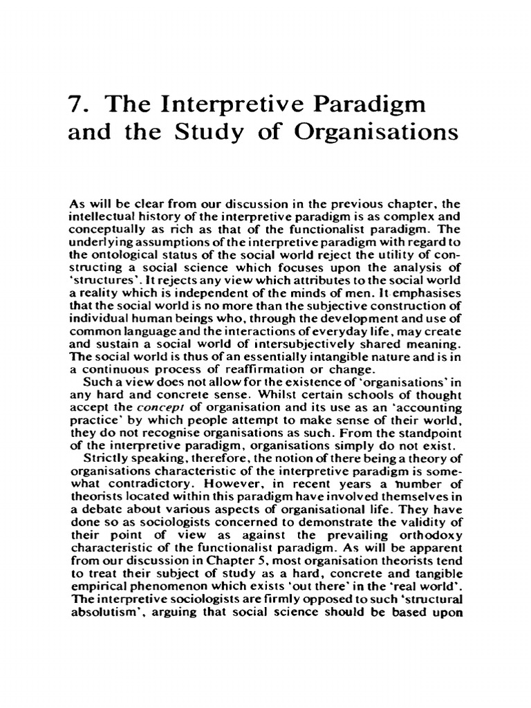 BAB 7. Gareth Morgan - Sociological Paradigms and Organisational ...