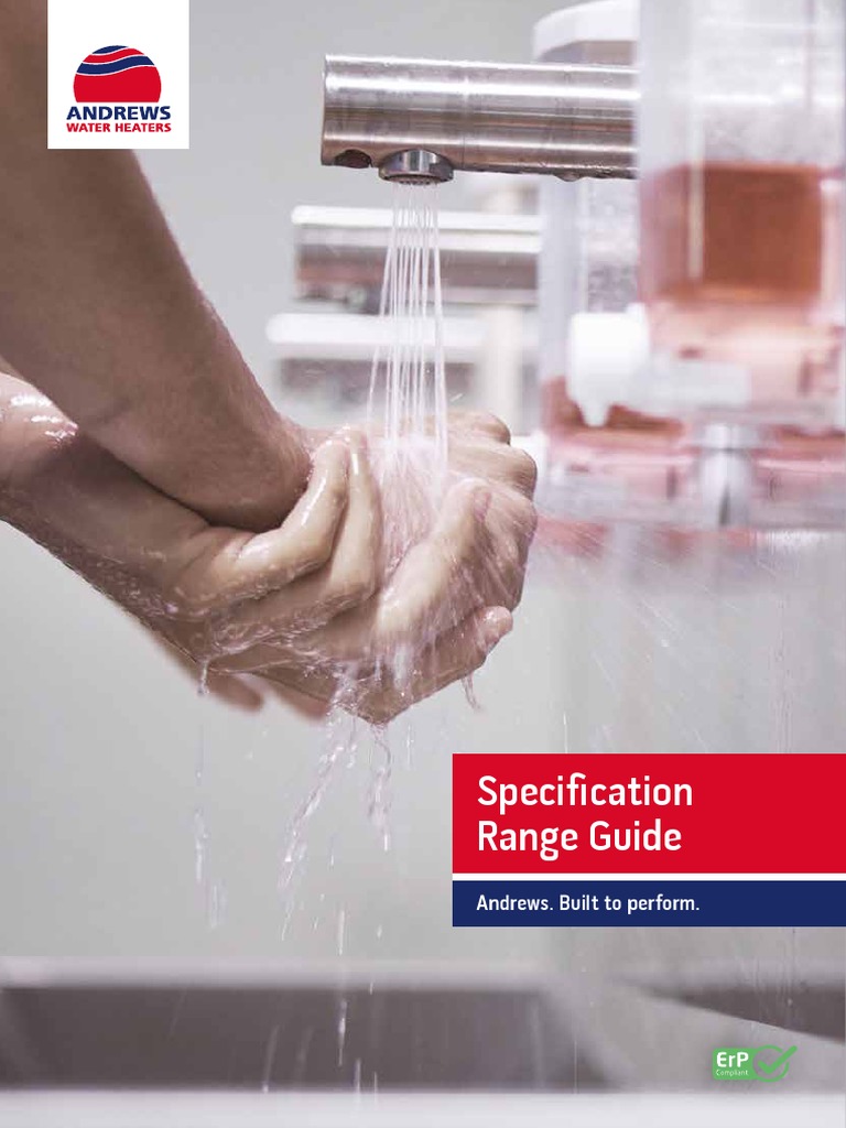Andrews Water Heaters Complete Range Specification Guide | PDF | Water ...
