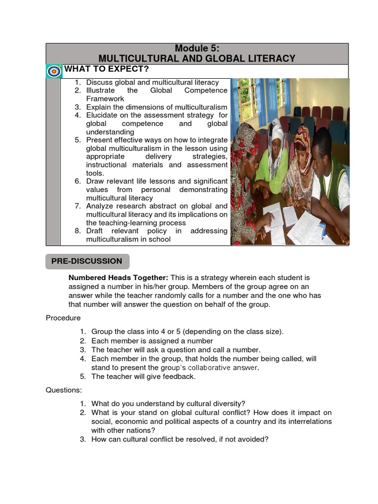 Module 5 | PDF | Cross Cultural Communication | Teachers
