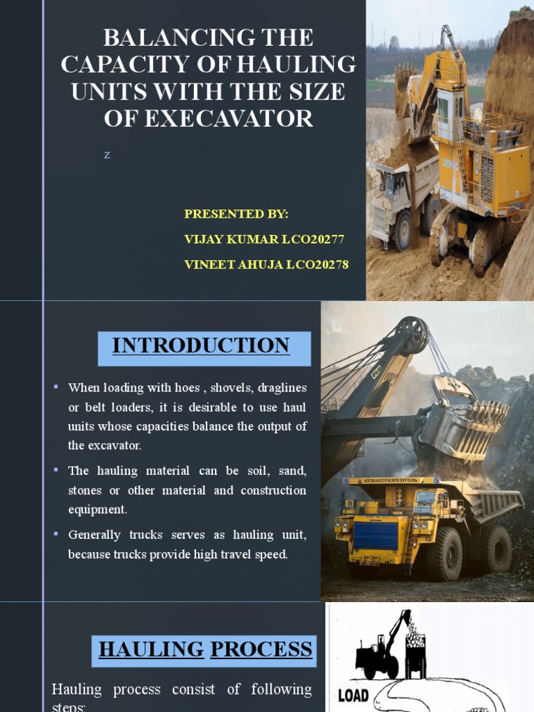 Balancing The Capacity of Hauling Units | PDF | Truck | Loader (Equipment)
