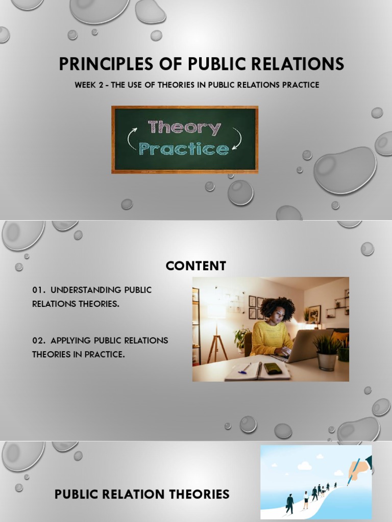 Week 2 - Principles of Public Relations | PDF | Public Relations | Mass ...