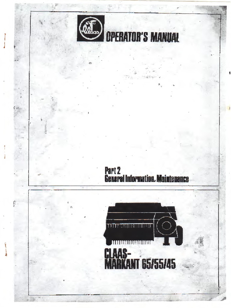 Claas Markant 55 | PDF