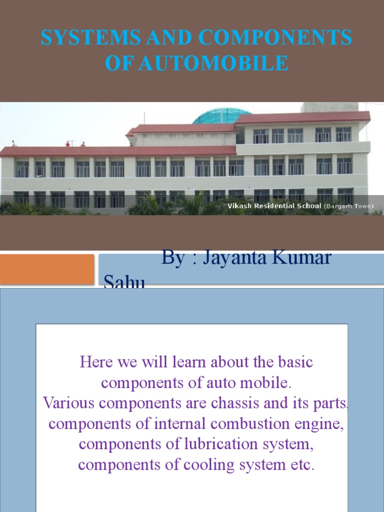 Systems and Components of Automobile | PDF | Radiator | Internal ...