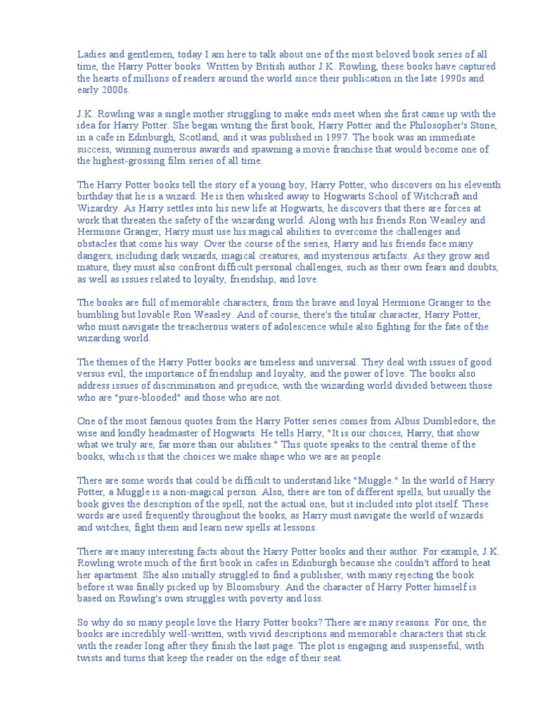 Harry Potter Review | PDF | Harry Potter | J. K. Rowling