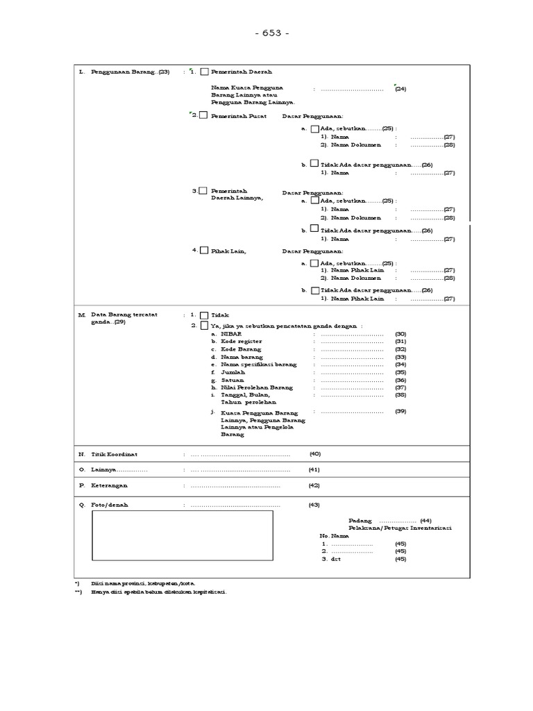 Format Lampiran Permendagri 47/2021 | PDF