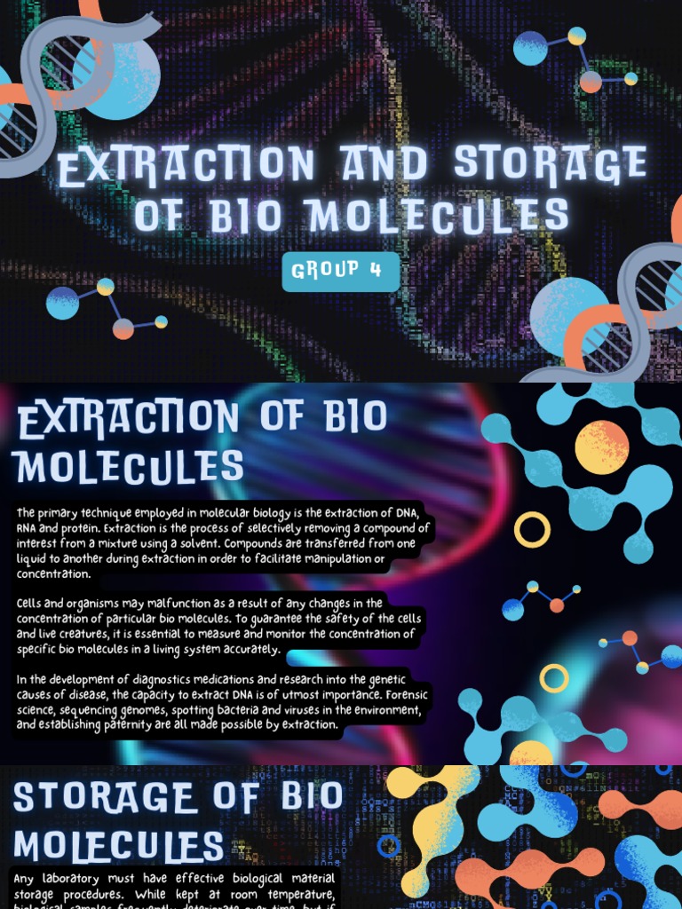 Research8 - Extraction and Storage of Bio Molecules | PDF