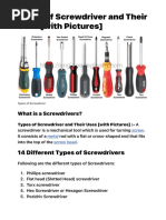 14 Types of Screwdrivers Explained | PDF | Screw | Machining