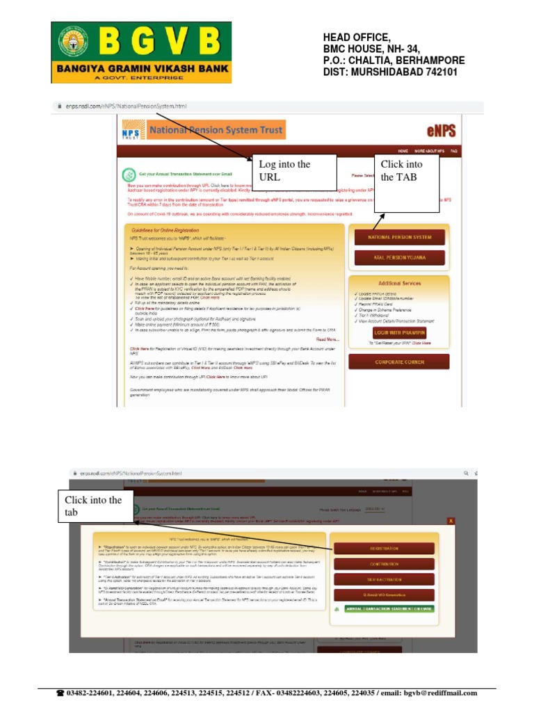 SOP - Creation of PRAN Through E-Nps | PDF | Internet | Computing