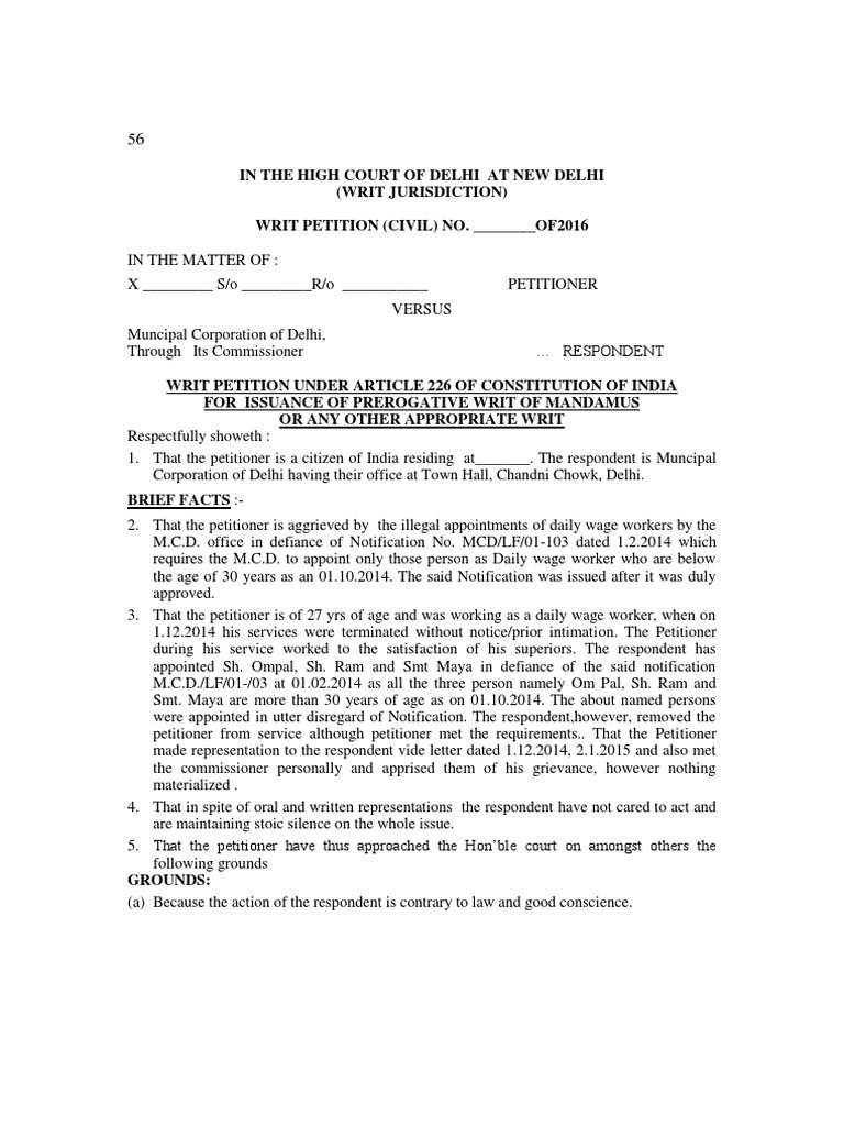 Untitled | PDF | Writ | Supreme Court Of India