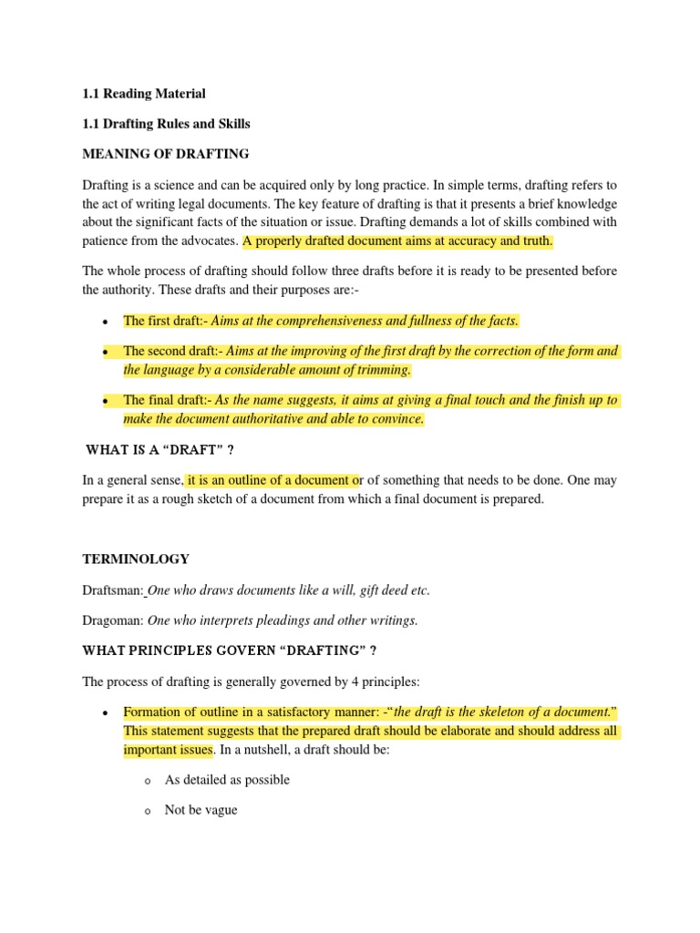 1.1 Reading Material DPC | PDF | Paragraph | Mind