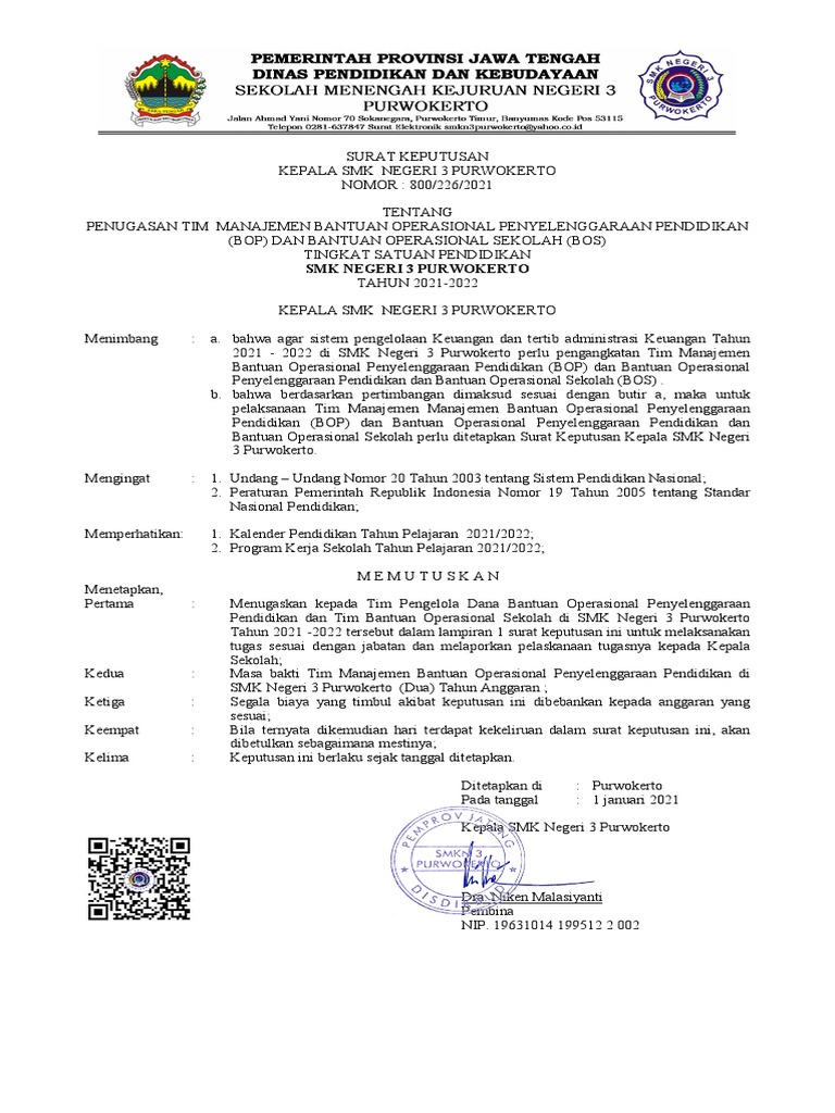 SK Bendahara Bos Dan Bop 2021 2022. | PDF